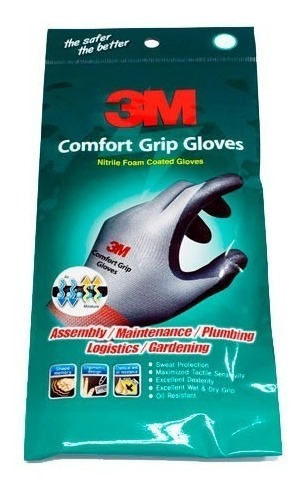 Luvas Profissionais - 3m Comfort Grip Glove 1 Par Tam M Cód. MLB1136227765