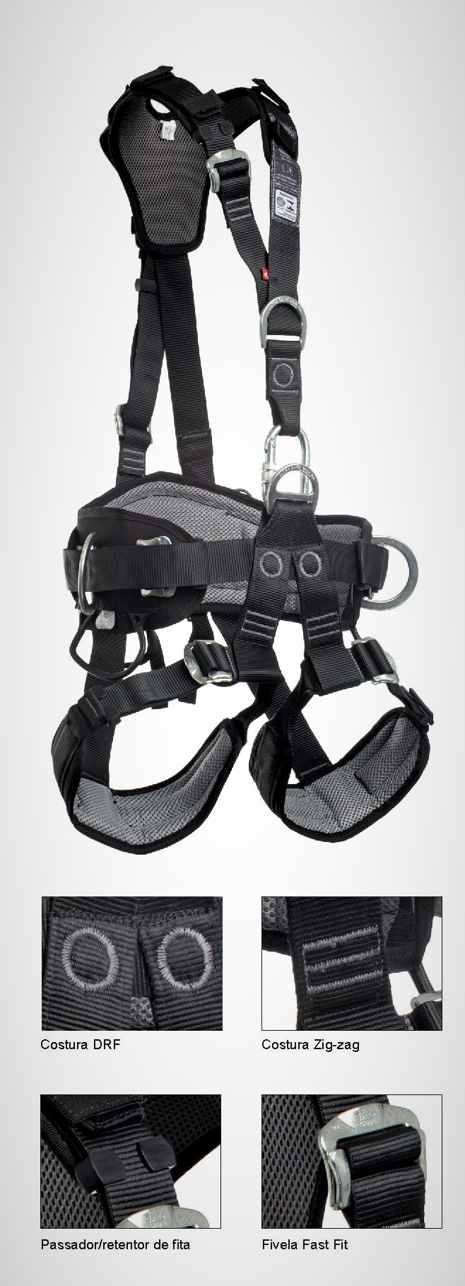 Cinto Paraquedista Torino Ultrasafe Usc0023 Cód. CINTOTORINO