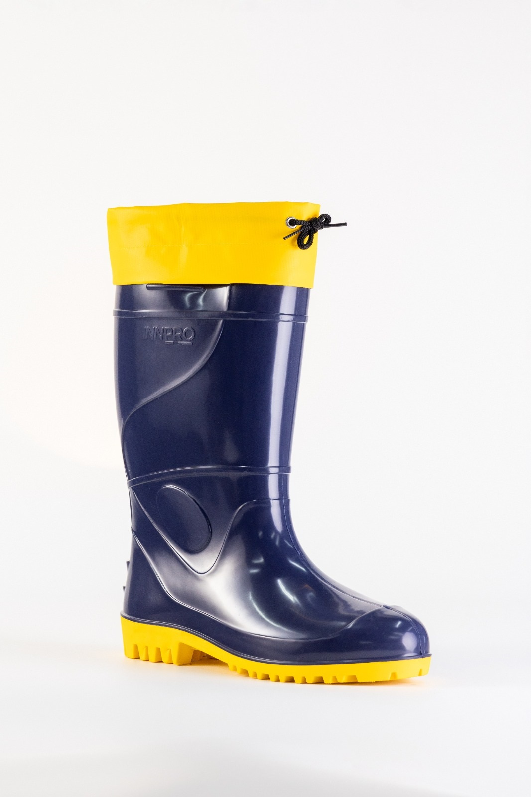 Bota Pvc Aqua Innpro Cano Longo Polaina Membrana Fina Azul Cód. BOTAAQUACL